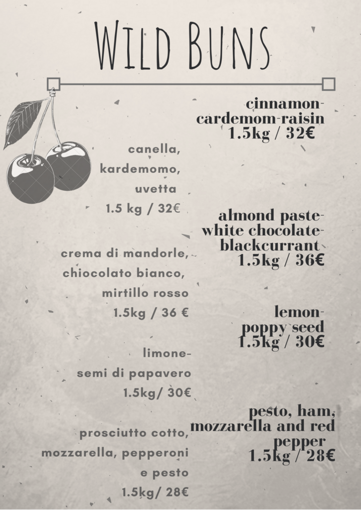 Wild Buns – scandinavian bakery in Florence